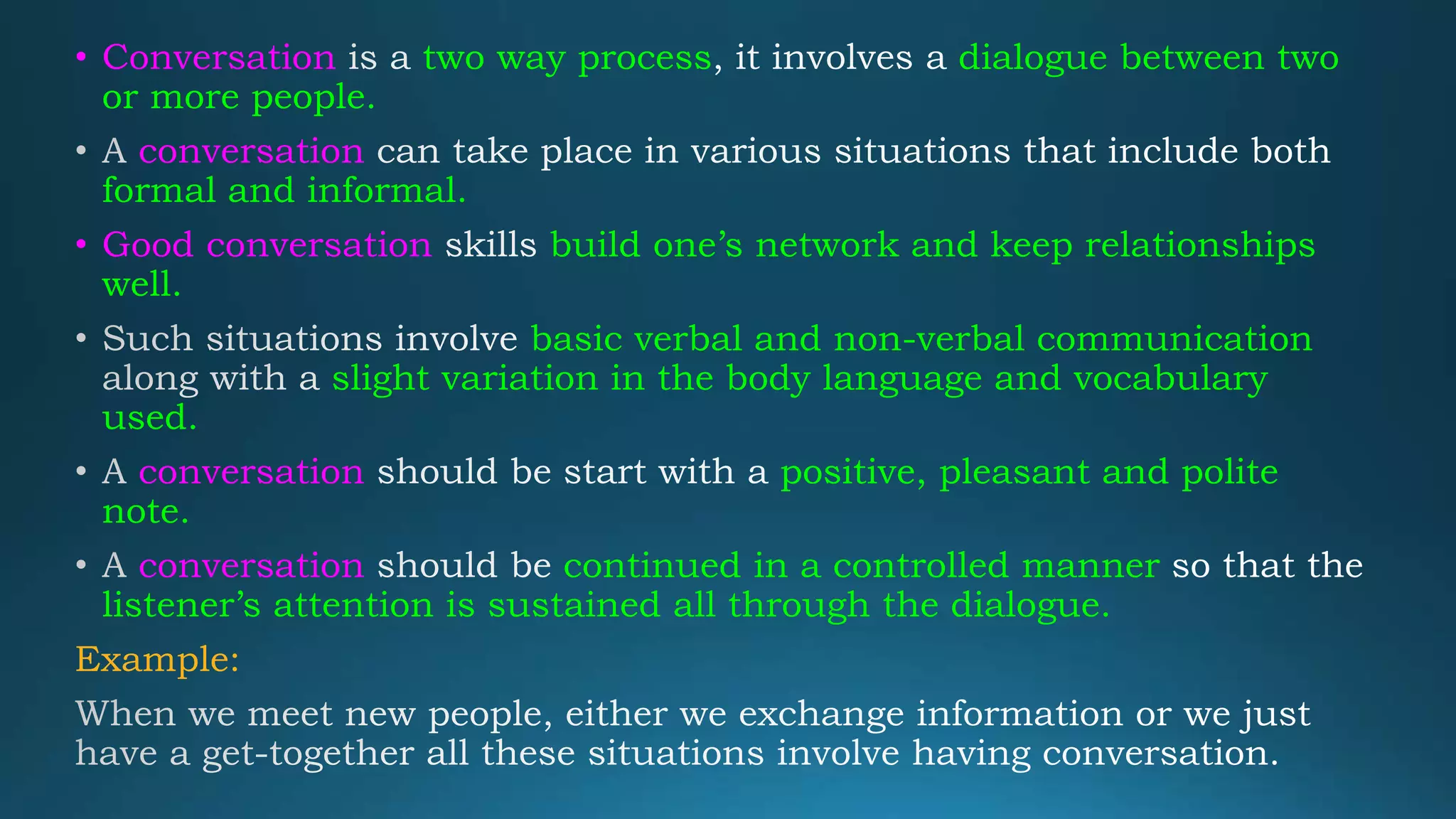 Conversation skills is a communication Skill Topic in English. | PPTX ...