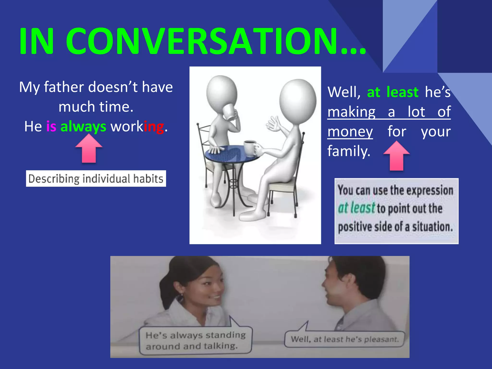 Intermediate I: Conversation strategy "At least" | PPTX