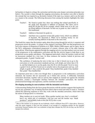 Conversations with the Mathematics Curriculum: Testing and Teacher ...