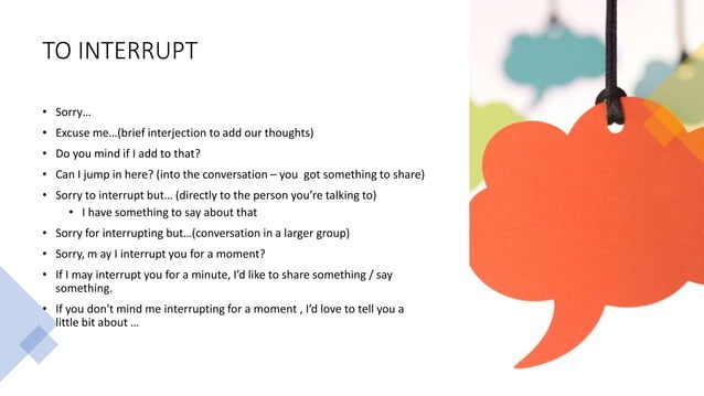 TOOLS FOR CONVERSATION USEFUL FOR ENGLISH SPEAKING TESTS | PPT