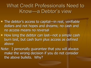 Conversation With A Debtor | PPT