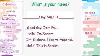 Conversational English Self-introduction | PPT