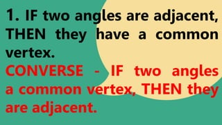 CONVERSE inverse contrapositive statement | PPTX