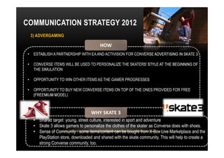 Converse communication plan 2012 | PDF