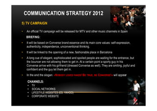 Converse communication plan 2012 | PDF