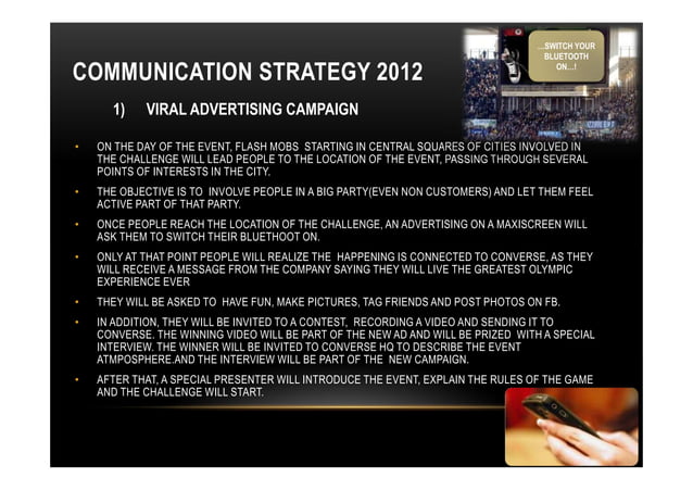 Converse communication plan 2012 | PPT