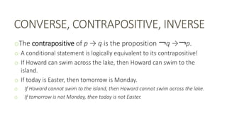 Converse, contrapositive, inverse | PPTX | Programming Languages ...