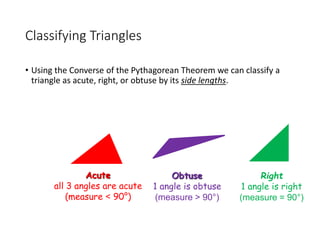Converse of pathagorean theorem | PPTX