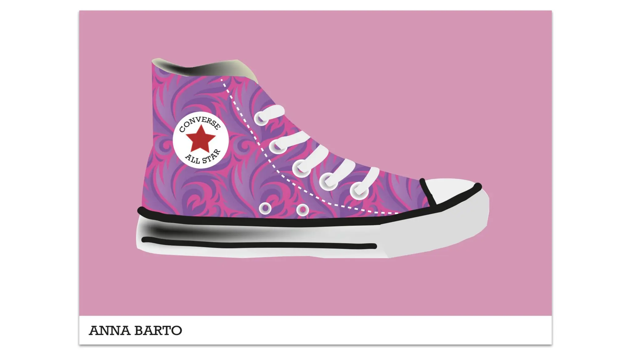 Converse Shoe Designs by Anna Barto (Adobe Illustrator) | PPT