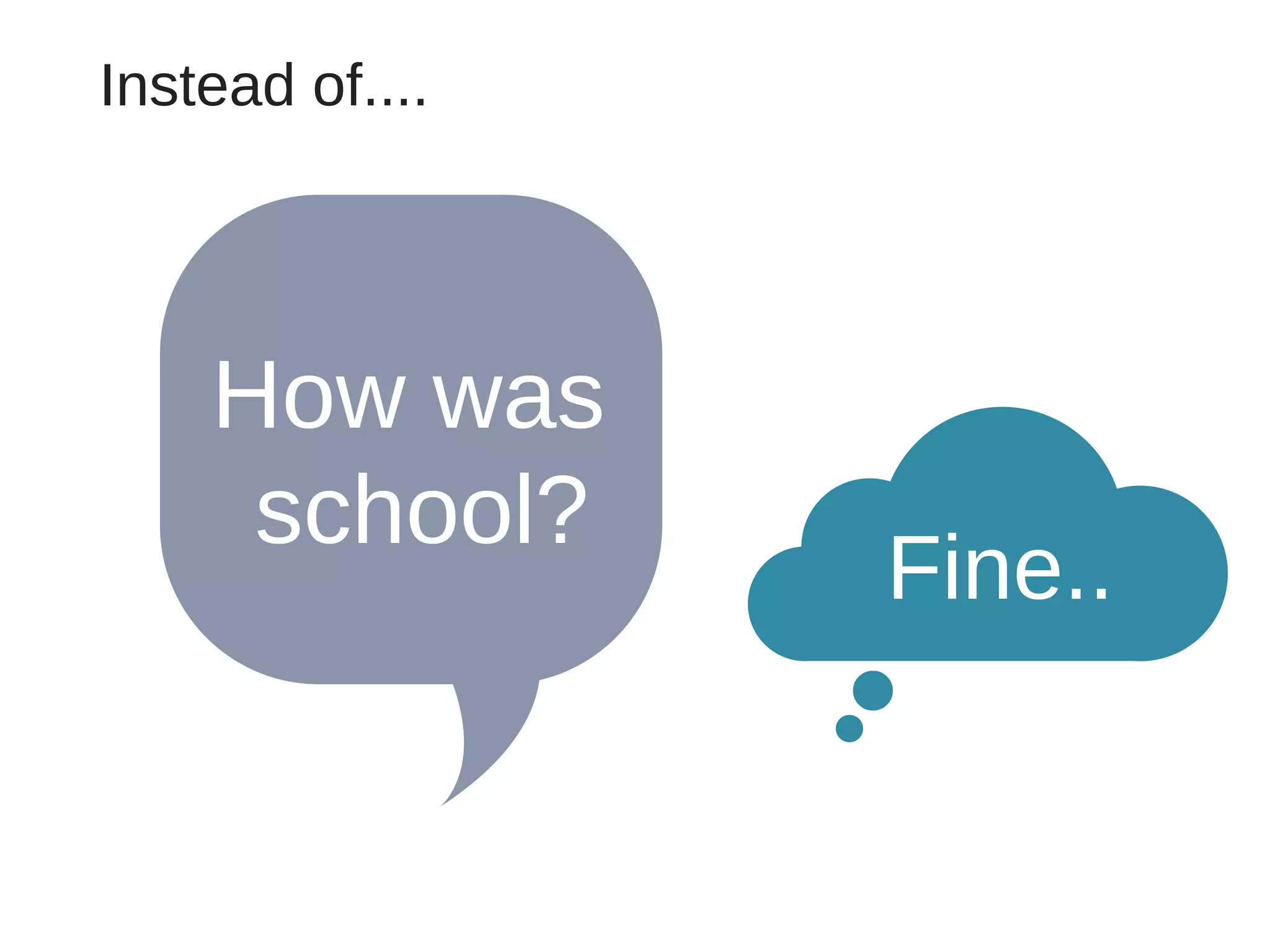 Talking to your kids to get more than a one word response | PDF