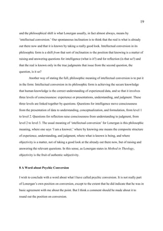 Conversion lonergan | PDF