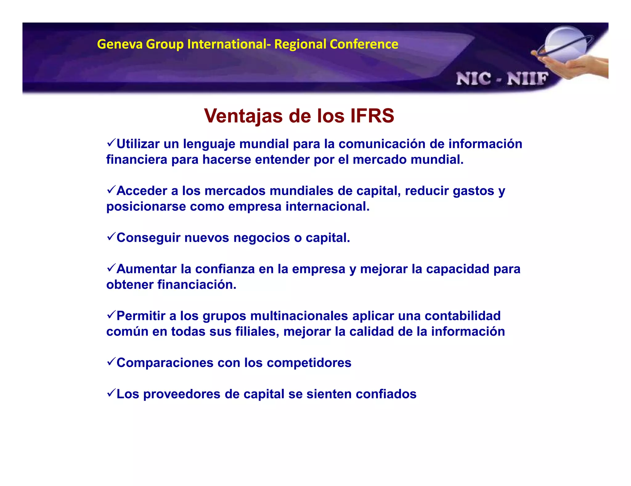 Plan de Conversion a IFRS | PDF