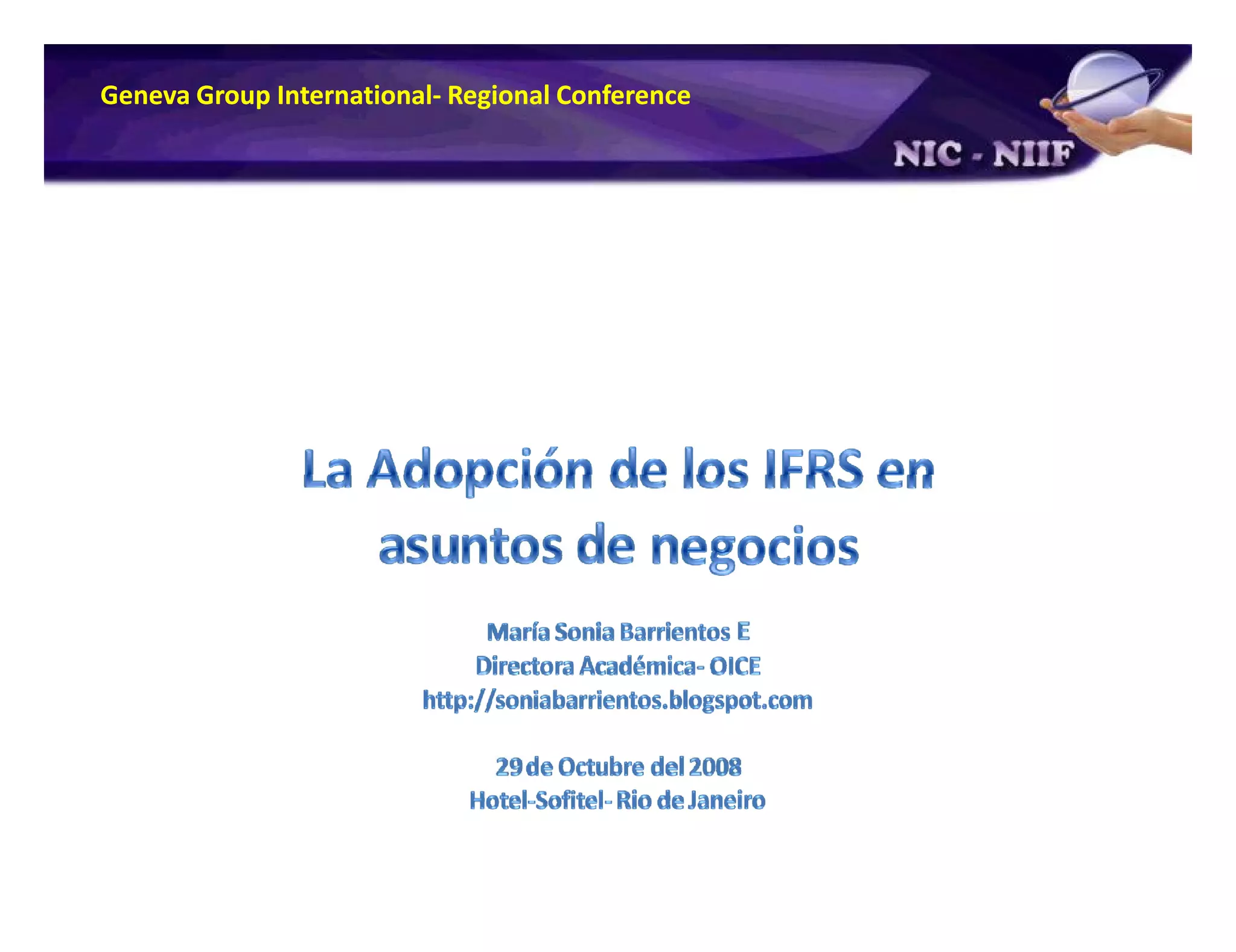 Plan de Conversion a IFRS | PDF