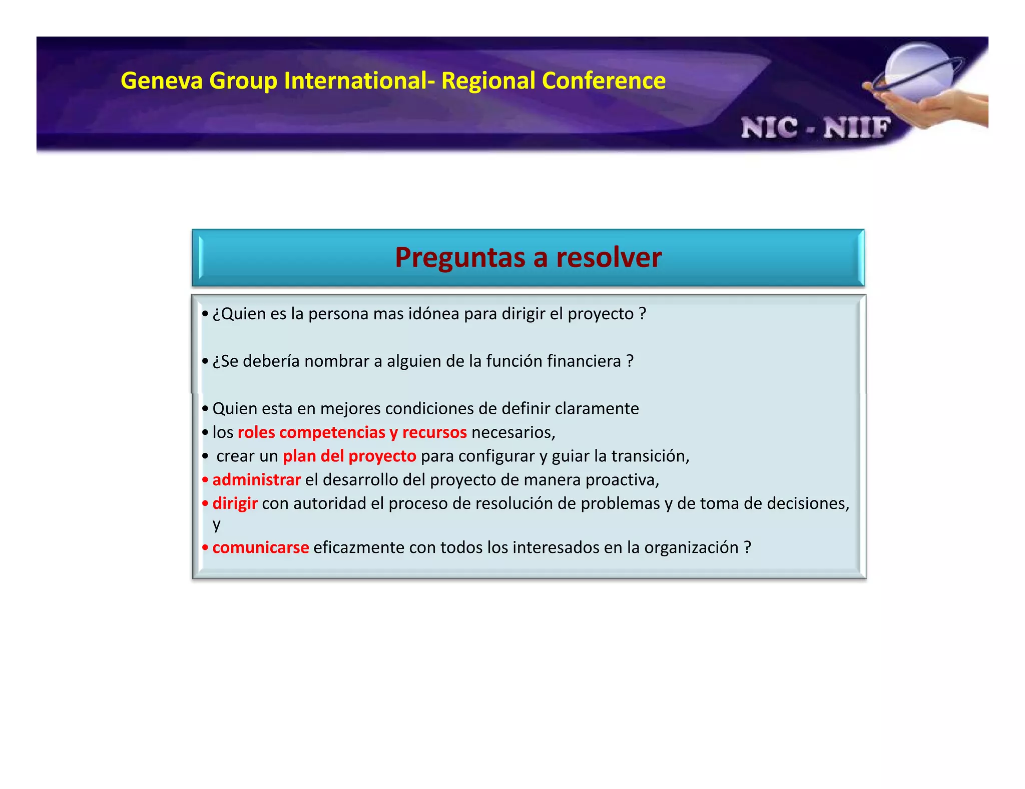 Plan de Conversion a IFRS | PDF