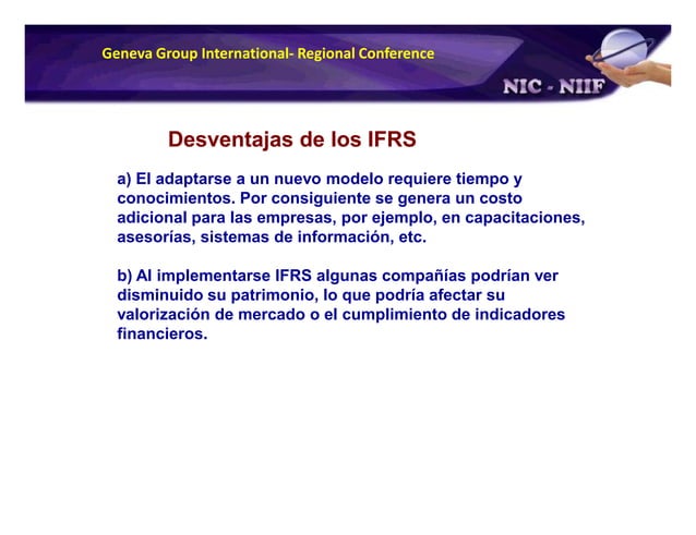 Plan de Conversion a IFRS | PDF