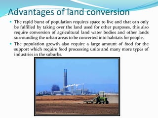 Environment impact assessment conversion agricultural to commercial ...