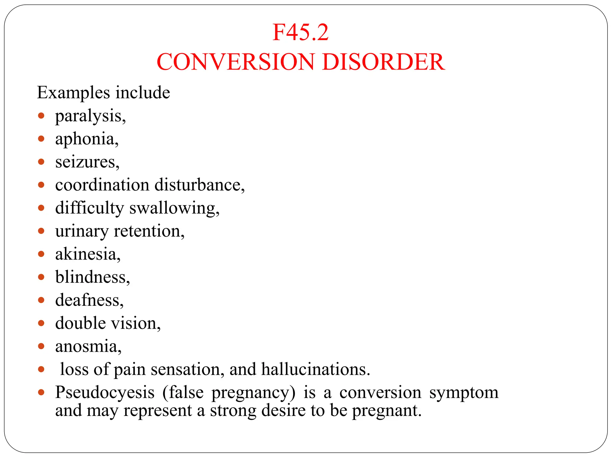 Conversion and dissoociative disorder.pptx | Brain and Nervous System ...