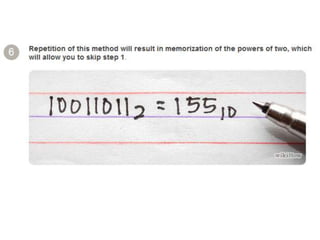 Conversion binary to decimal | PPTX
