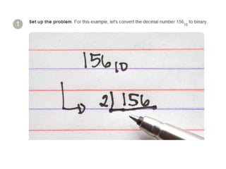 Conversion binary to decimal | PPTX