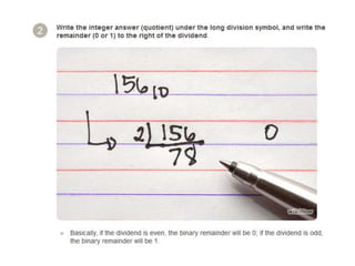 Conversion binary to decimal | PPTX