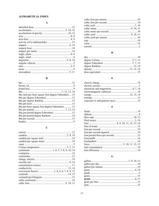 The International System of Units (SI) - Conversion Table | PDF