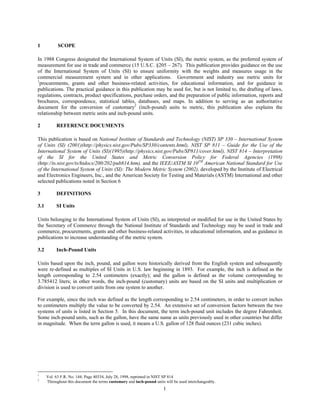 The International System of Units (SI) - Conversion Table | PDF
