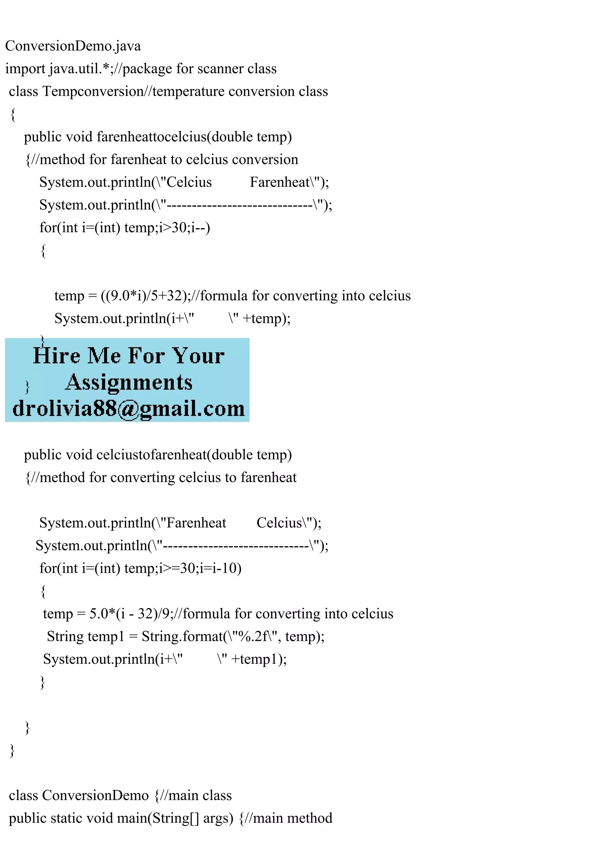 ConversionDemo.javaimport java.util.;package for scanner class.pdf