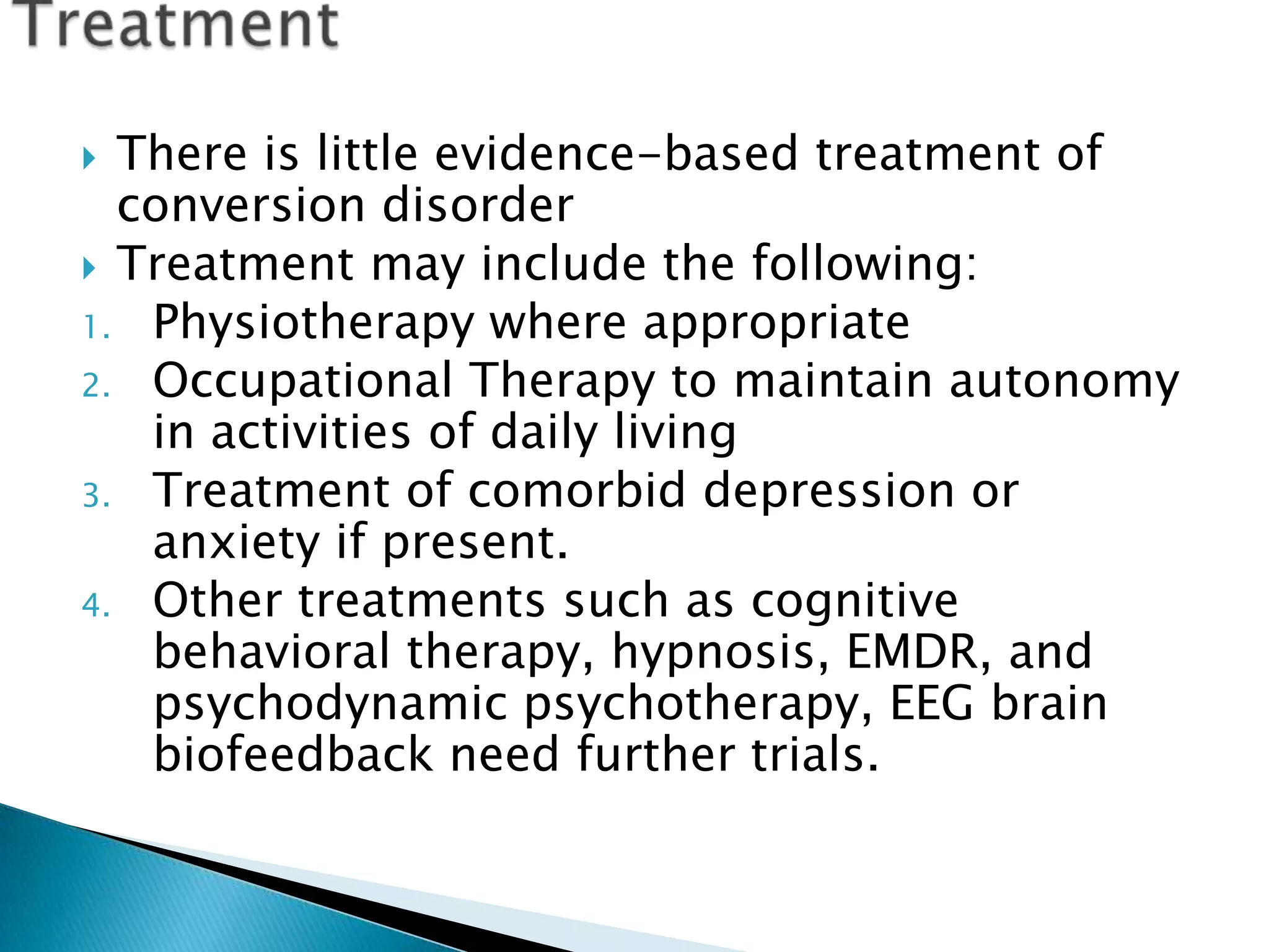 Conversion disorder | PPTX