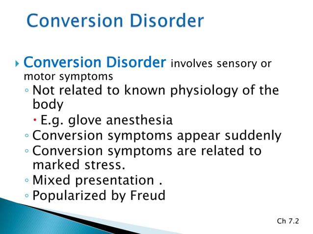 Conversion disorder | PPTX