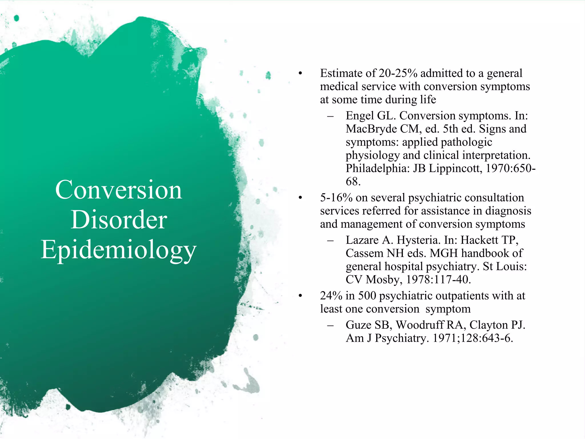 Conversion disorder | PPTX