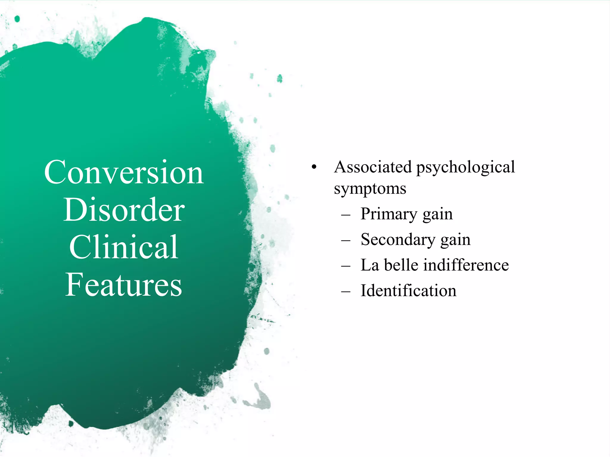Conversion disorder | PPTX