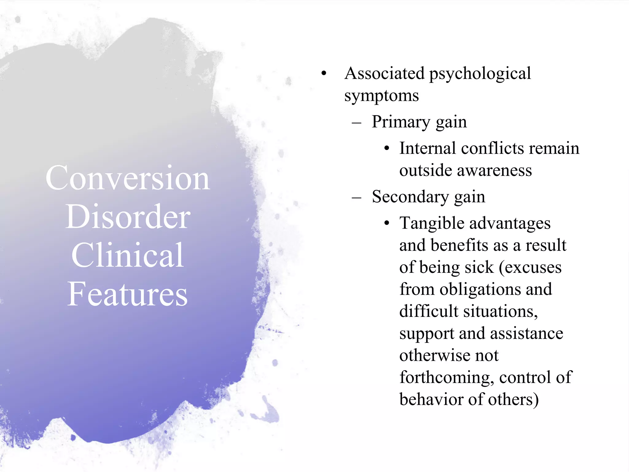 Conversion disorder | PPTX