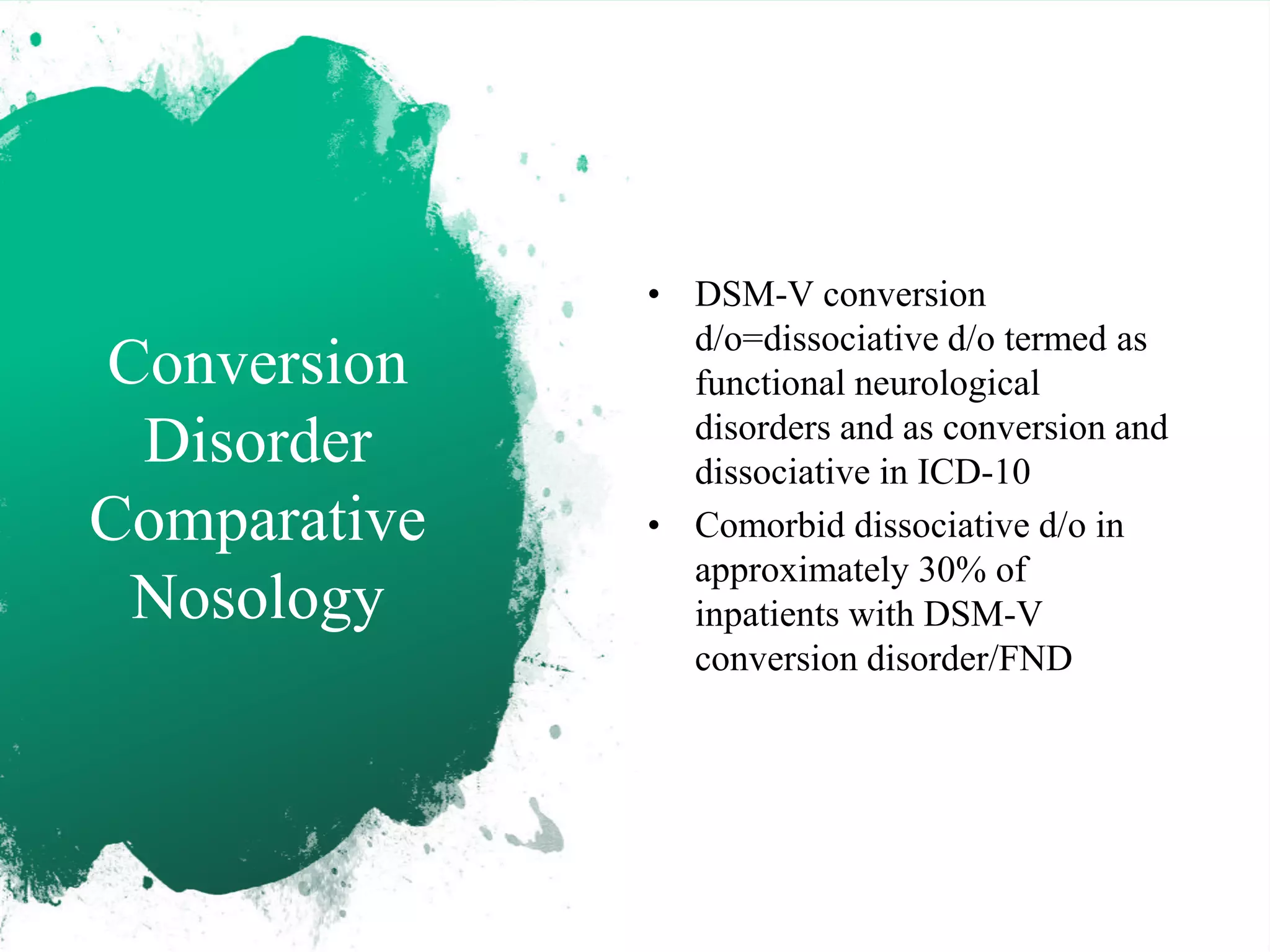 Conversion disorder | PPTX