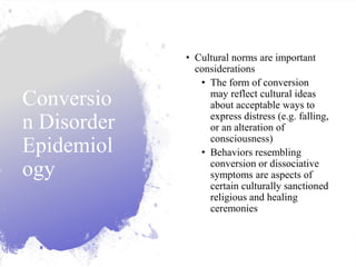 Conversion disorder | PPTX