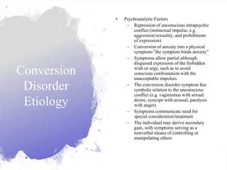 Conversion disorder | PPTX