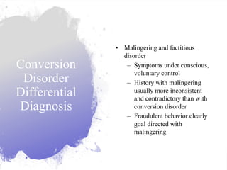 Conversion disorder | PPTX