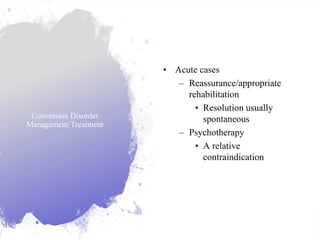 Conversion disorder | PPTX