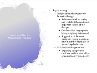 Conversion disorder | PPTX