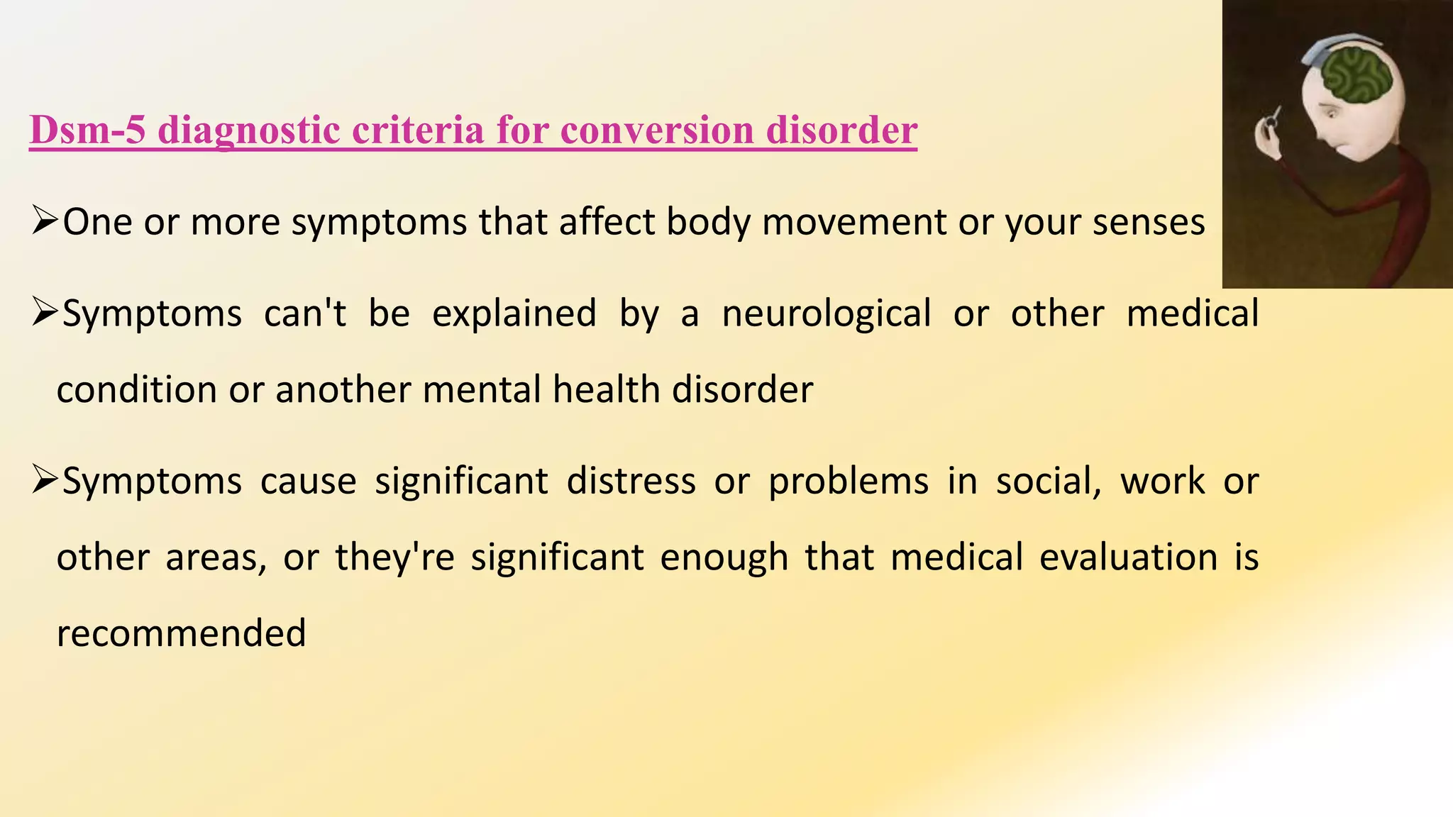 Conversion disorder | PPTX