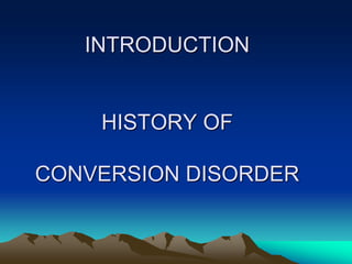 Conversion disorder | PPT