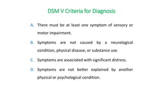 Conversion Disorder in Mental Health Care | PPTX | Brain and Nervous ...