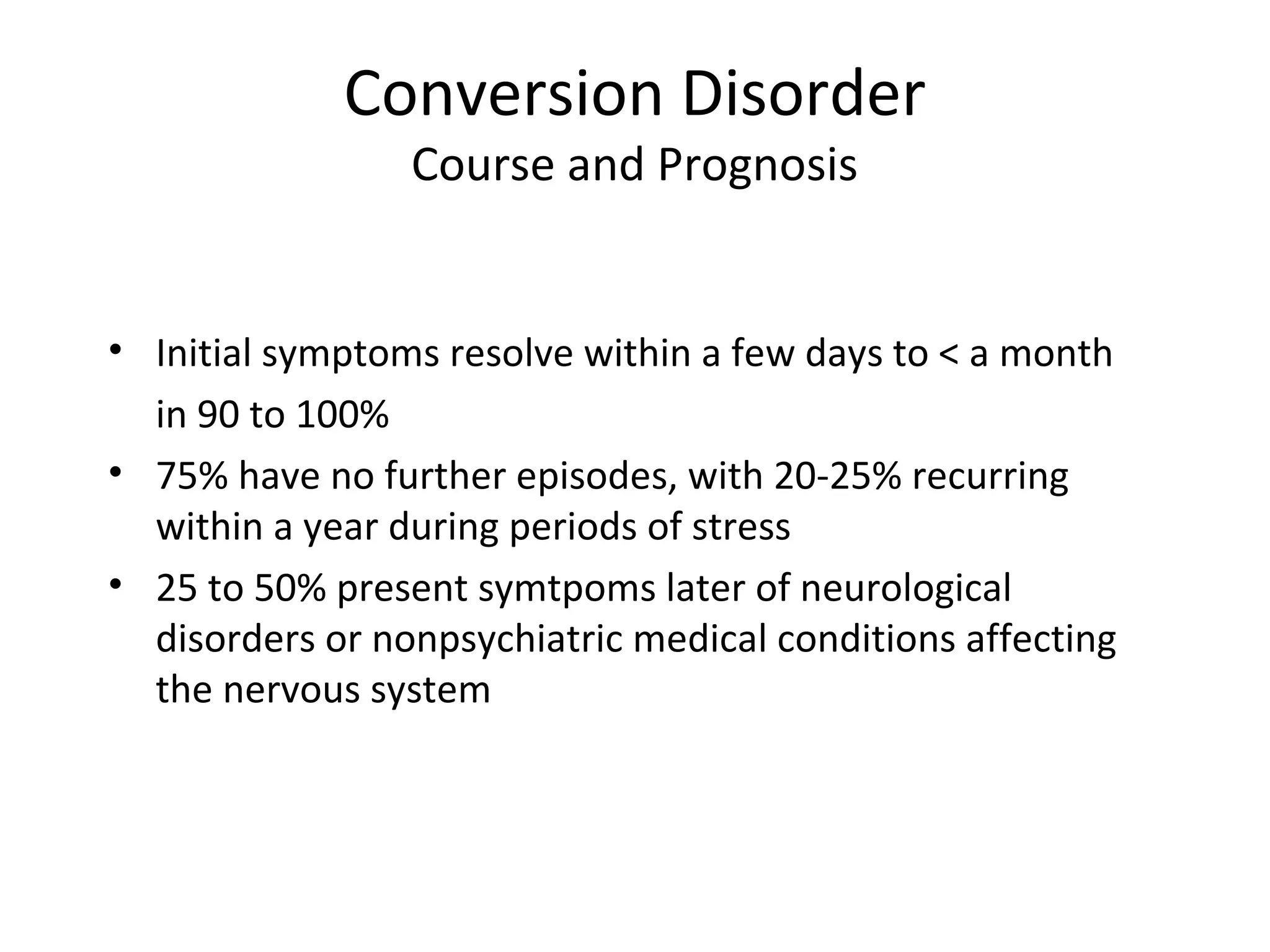 Conversion disorder power point | PPT