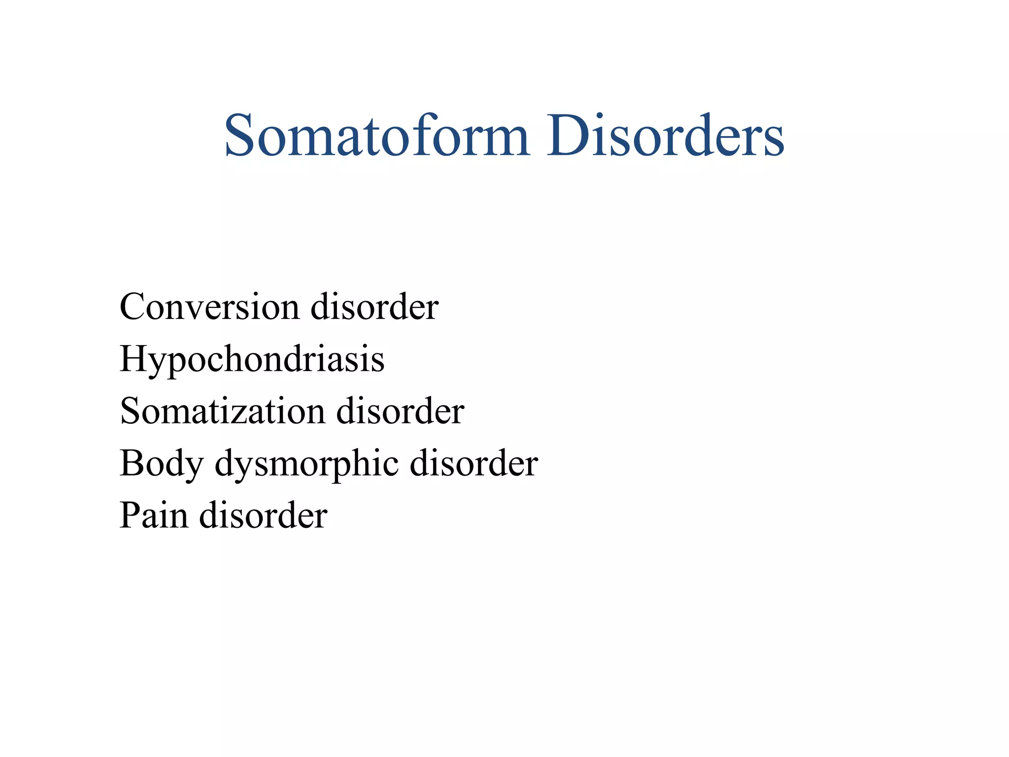 Conversion disorder power point | PPT