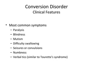 Conversion disorder power point | PPT