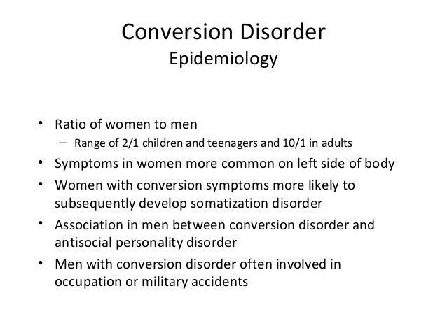 Conversion disorder power point