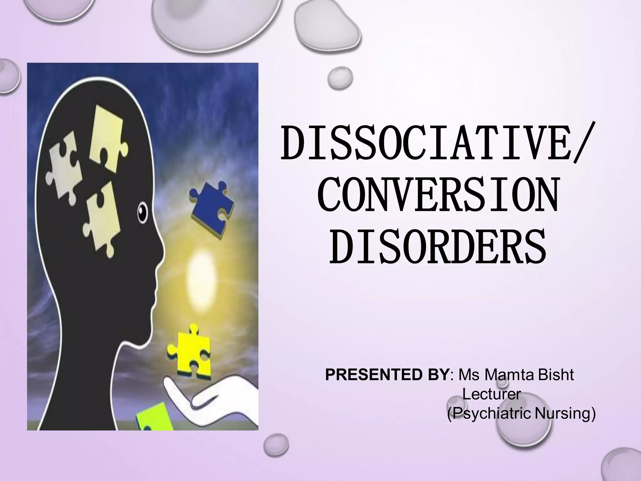 Conversion disorders | PDF