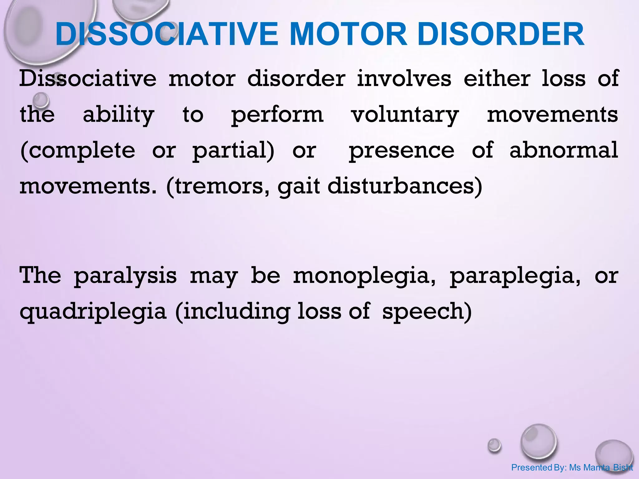 Conversion disorders | PDF