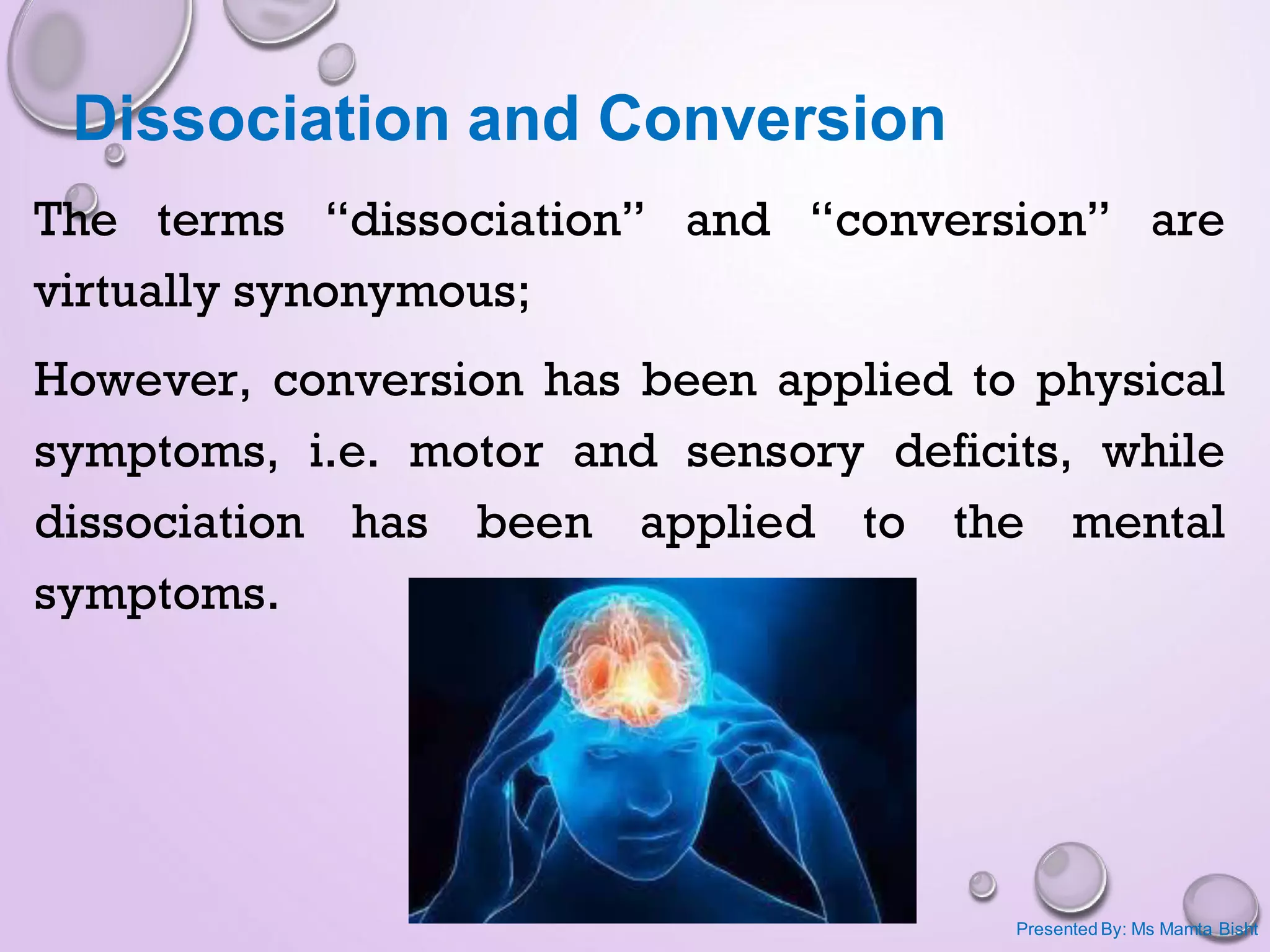 Conversion disorders | PDF | Mental Health | Diseases and Conditions