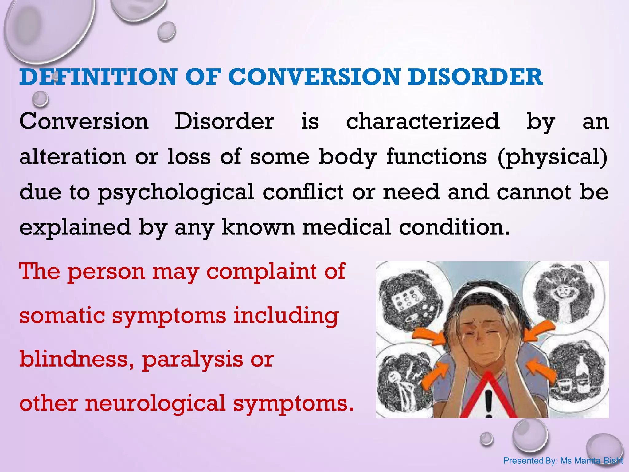 Conversion disorders | PDF