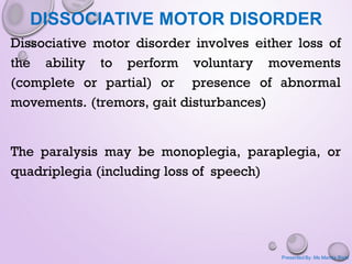Conversion disorders | PDF